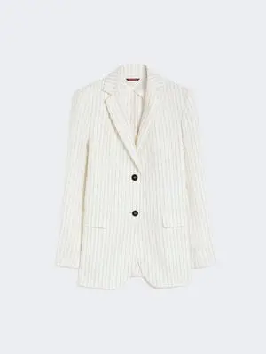 Max Mara Pinstripe Linen Blazer