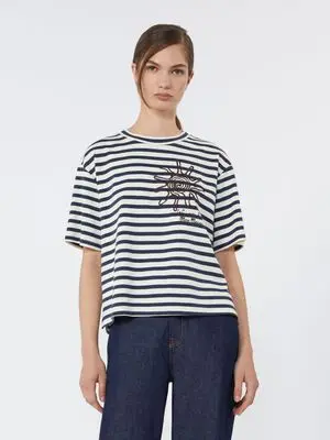 Max Mara Printed Cotton Jersey T-shirt