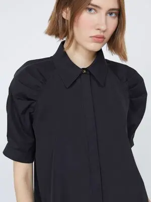 Max Mara Cotton Poplin Shirt - Black