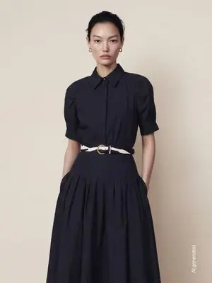 Max Mara Cotton Poplin Shirt - Black