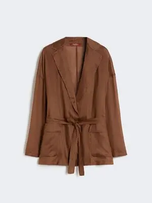 Max Mara Ramie Canvas Jacket - Clay