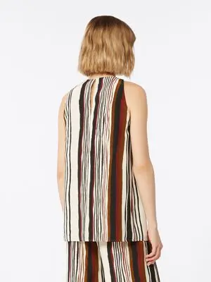 Max Mara Printed Silk Crêpe De Chine Top