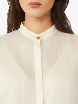 Max Mara Ramie Canvas Shirt