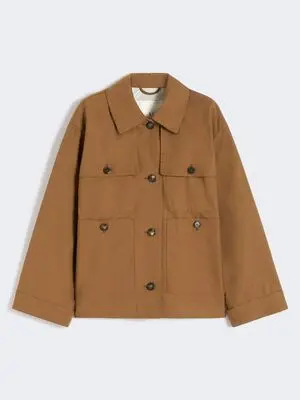 Max Mara Water-repellent Twill Jacket - Tobacco