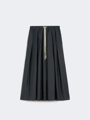 A-line Pleated Maxi Skirts