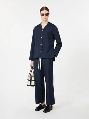 Max Mara Poplin Shirt - Midnightblue