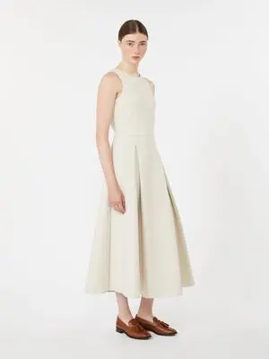 Max Mara Long Fit-and-flare Scuba Jersey Dress