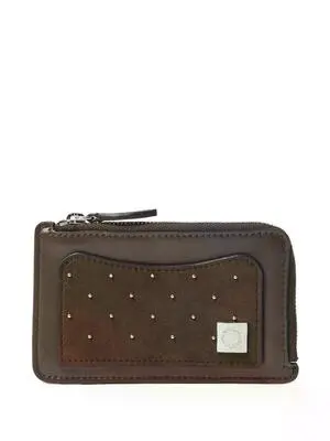 Stella McCartney Stud-embellished Zip Wallet - Brown