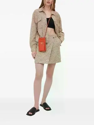 SAMSOE SAMSOE Patterned Buttoned Jacket