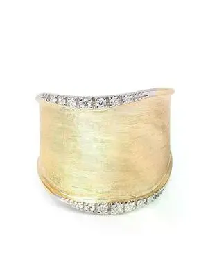 Marco Bicego 18k Yellow Diamond Lunaria Band Ring - Gold