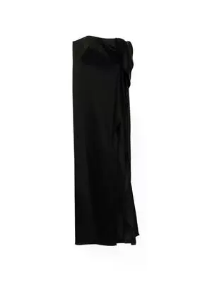 Amsale Cascade Maxi Dress - Black