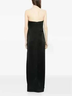 Amsale Cascade Maxi Dress - Black