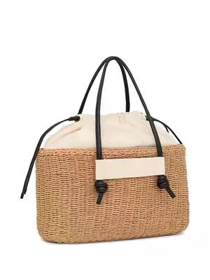 TOUS Scoubidou Raffia Tote Bag