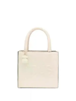 TOUS Mini Cube Embossed Tote Neutrals