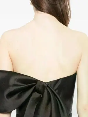 Amsale Bow Midi Cocktail Dress
