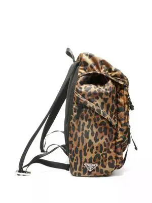 Prada 1990-2010s Leopard-pattern Backpack