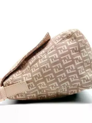 Fendi 2000s Zucchino Pattern Shoulder Bag