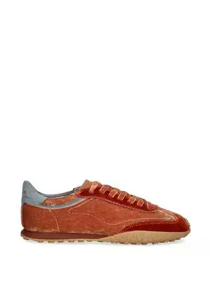 HOFF Bridge Velvet Panelled Sneakers - Orange