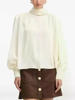 Bardot Revana Bow Blouse - Neutrals
