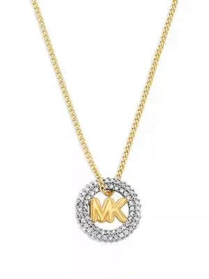 Michael Kors Pavé Pendant Necklace - Gold