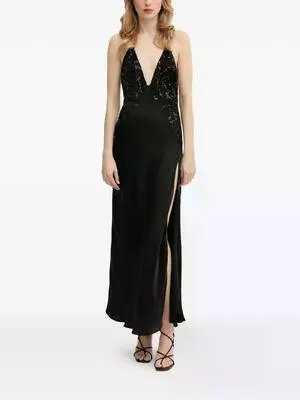 Bardot Rosella Lace Sequin Dress - Black