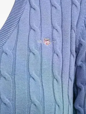 Gant V-neck Cable Sweater