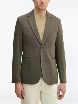 Sisley Single-breasted Blazer - Brown