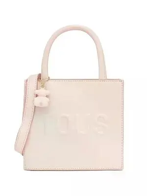 TOUS Mini Brenda Embossed Charm Tote Bag - Pink