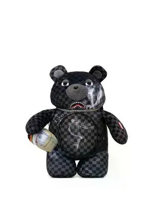 SPRAYGROUND Checkered Bear Backpack - Black