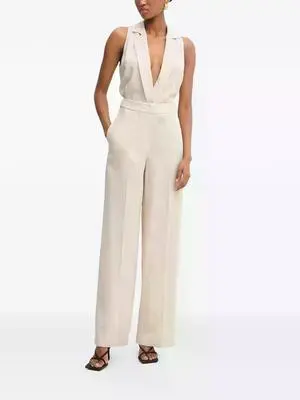 SIMONA CORSELLINI V-neck Sleeveless Jumpsuit