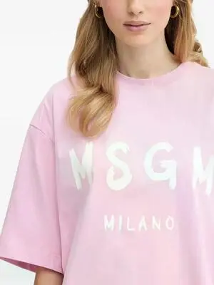 MSGM Logo-detail Mini Dress
