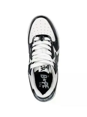 A BATHING APE Star-embellished Sneakers - White