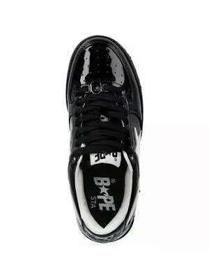 A BATHING APE Star-embellished Sneakers - Black