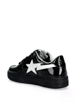 A BATHING APE Star-embellished Sneakers - Black