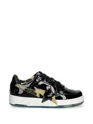 A BATHING APE Camouflage-pattern Sneakers - Black