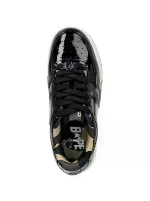 A BATHING APE Camouflage-pattern Sneakers