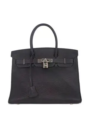 Hermès 2003 30 Birkin Togo Tote Bag - Blue