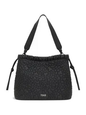 TOUS Large Puffy Bear Shoulder Bag - Black