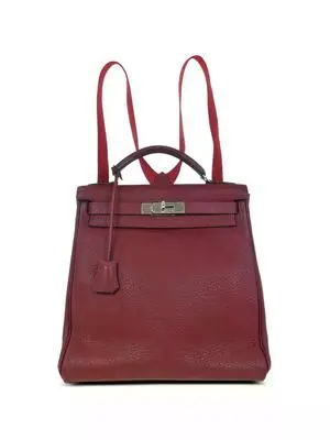 Hermès 2001 Fjord Kelly A Dos Gm Leather Backpack - Red