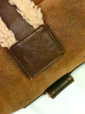 Dior 2005 Shearling Flight Handbag