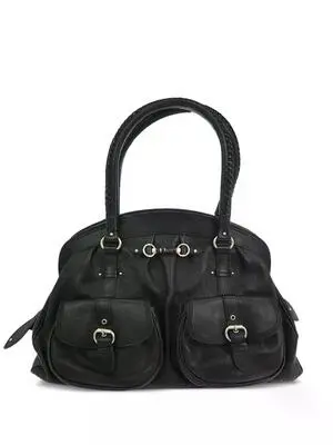 Dior 2007 Braided Leather Handbag - Black