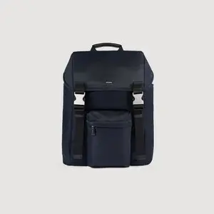 Sandro Nylon Backpack - Navy Blue