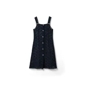 Miu Miu Macramé Dress - Navy