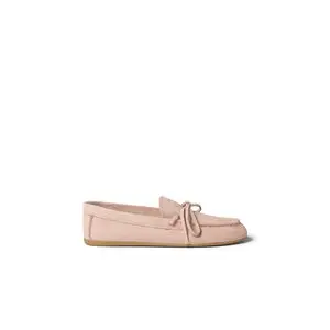 Miu Miu Suede Deck Loafers - Peach