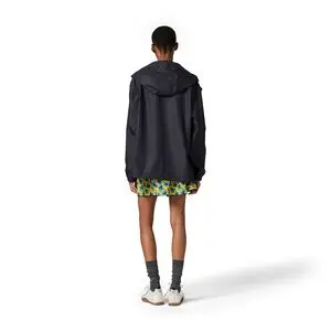Miu Miu Technical Fabric Hooded Blouson Jacket - Navy