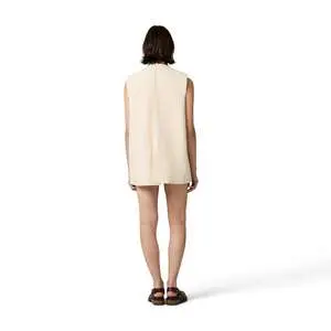 Miu Miu Embroidered Canvas Mini Dress