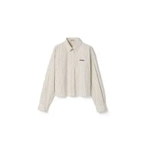 Miu Miu Striped Poplin Shirt