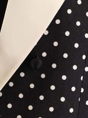 Valentino Garavani Polka Dot Viscose Blazer