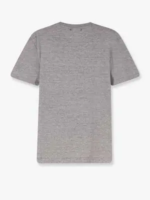 GOLDEN GOOSE Cotton Tshirt With Flag Print On The Front