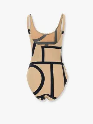 TOTEME Monogram Recycled Nylon Blend One-piece Swimsuit